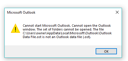 Outlook OST File is Inaccessible - Get Solution